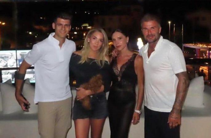 Piropos entre David Beckham y la mujer de Morata - La Crónica de Salamanca